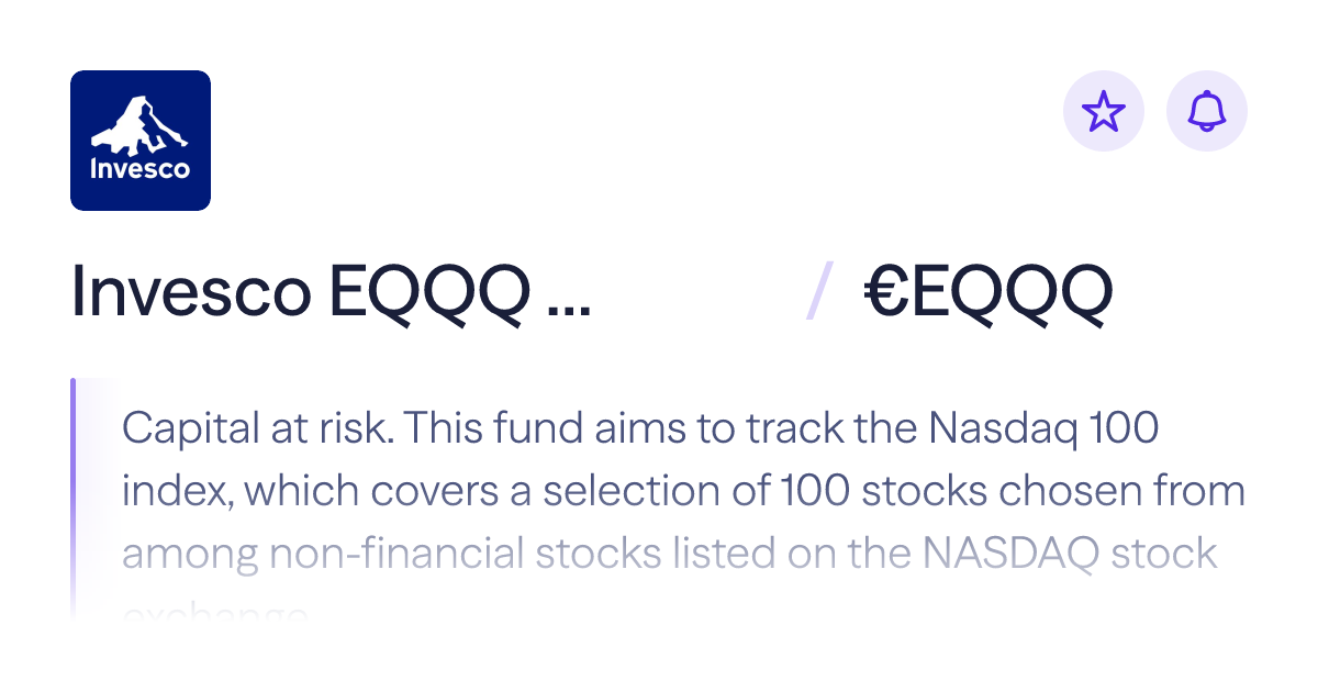 Full holdings for Invesco EQQQ Nasdaq 100 ETF (€EQQQ) - Lightyear