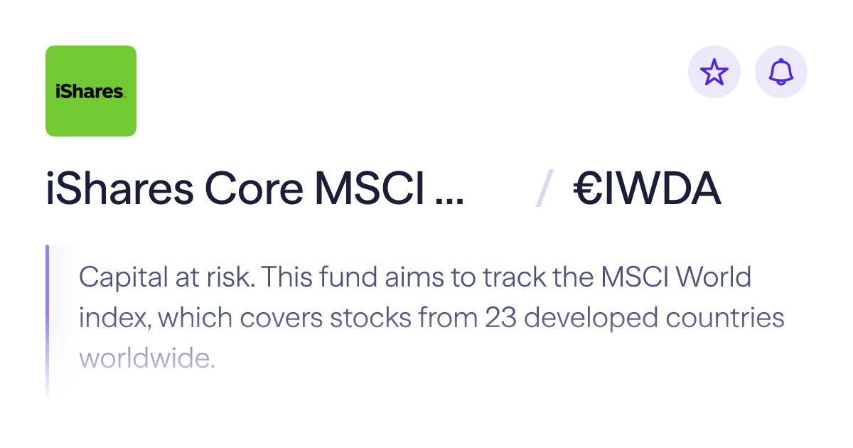 Buy iShares Core MSCI World ETF (€IWDA) | Lightyear