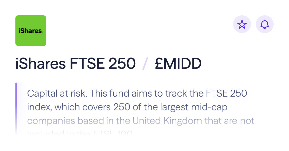Buy iShares FTSE 250 ETF (£MIDD) | Lightyear