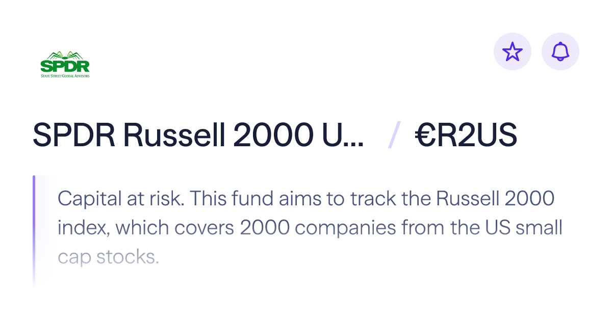 Buy SPDR Russell 2000 US Small Cap ETF (€R2US) | Lightyear