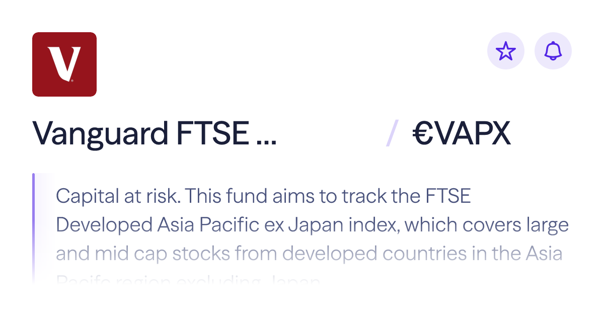 Buy Vanguard FTSE Developed Asia Pacific ex Japan ETF (€VAPX) | Lightyear