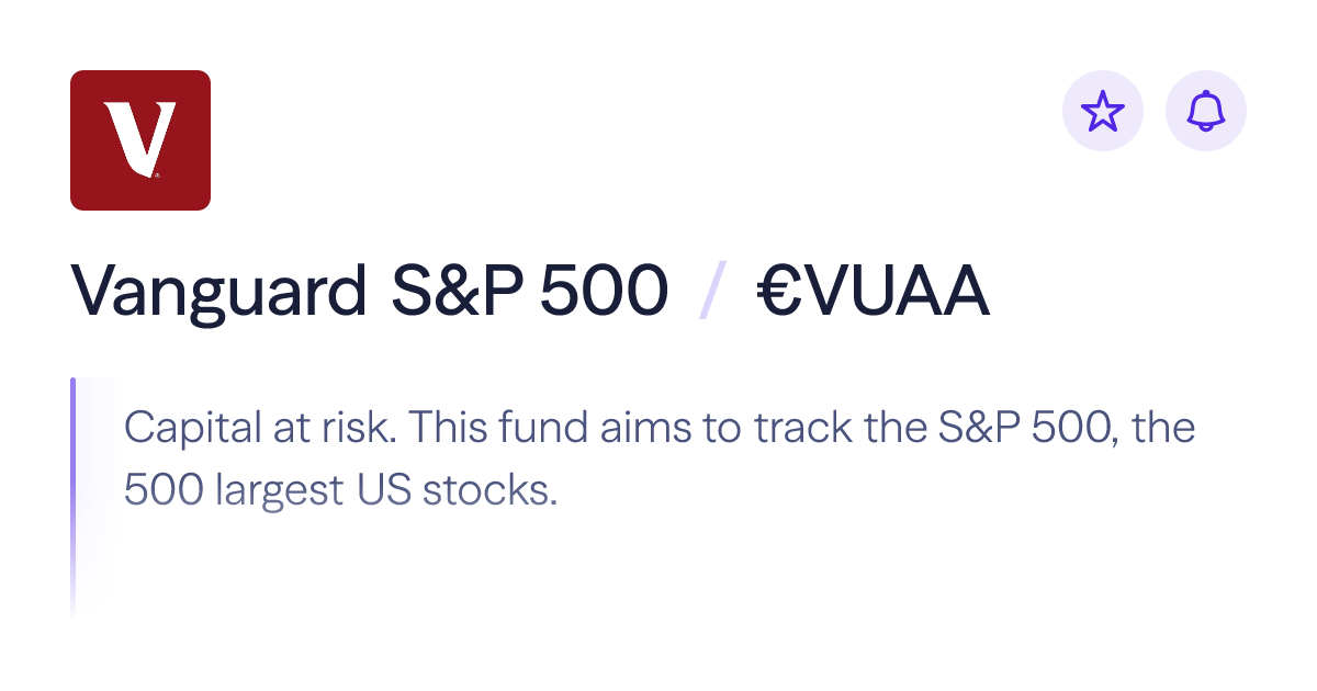 Buy Vanguard S&P 500 ETF (€VUAA) | Lightyear