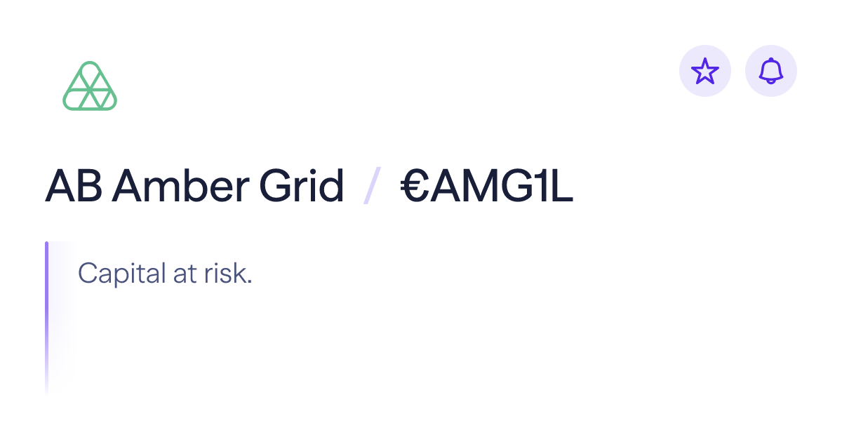 Buy AB Amber Grid stock | €AMG1L Share Price | Lightyear