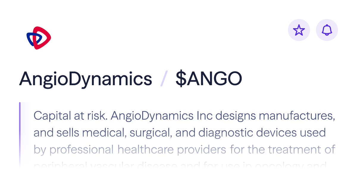 Buy AngioDynamics stock | $ANGO Share Price | Lightyear