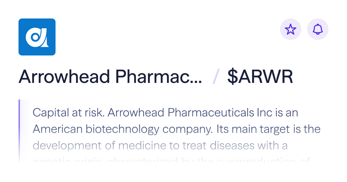 Buy Arrowhead Pharmaceuticals stock | $ARWR Share Price | Lightyear
