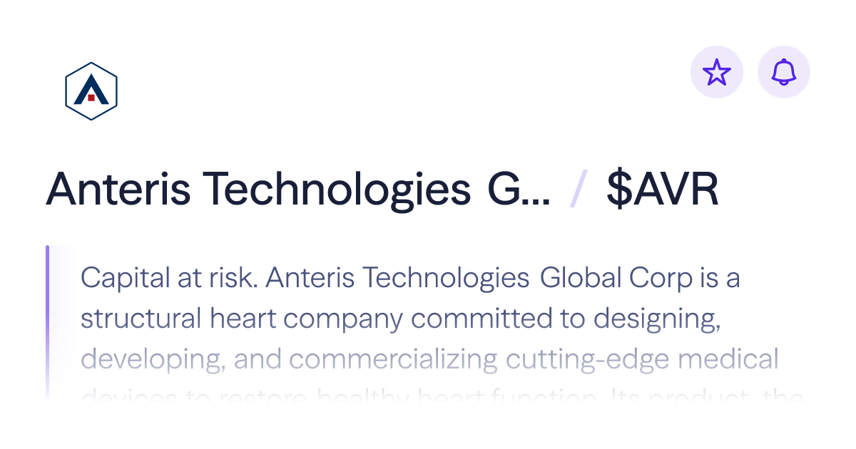 Buy Anteris Technologies Global stock | $AVR Share Price | Lightyear
