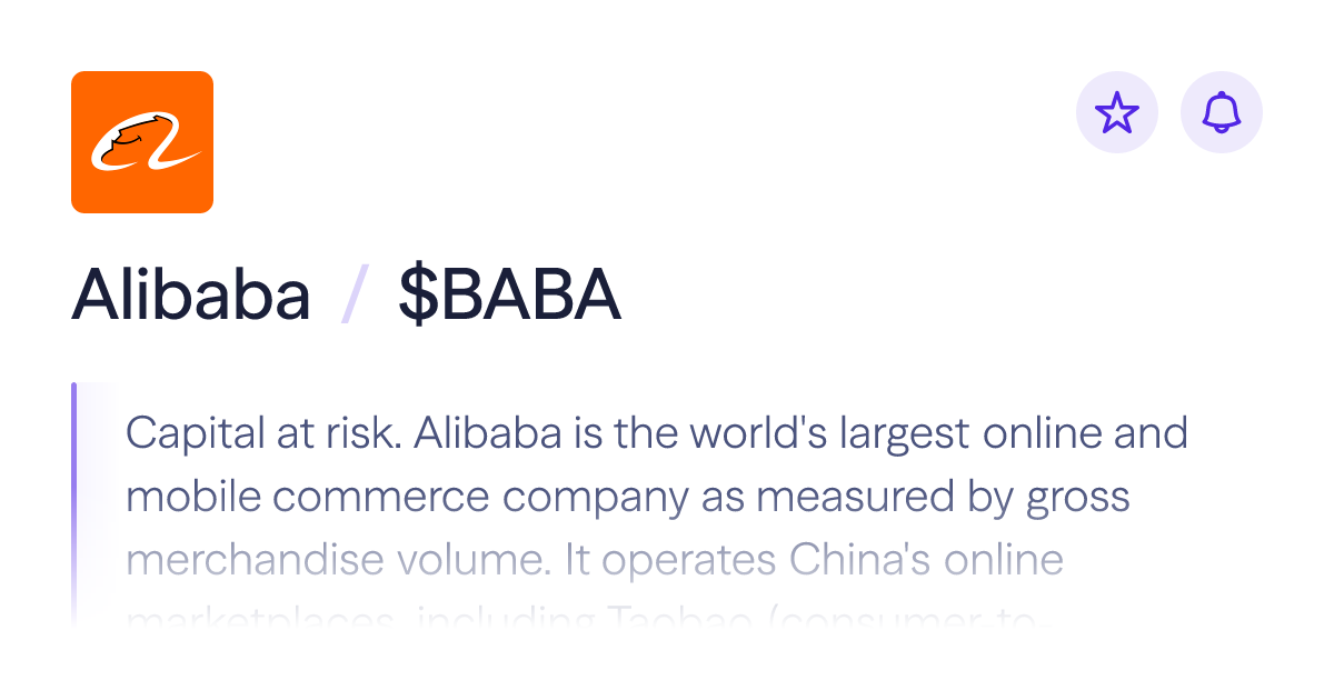Buy Alibaba stock | $BABA Share Price | Lightyear