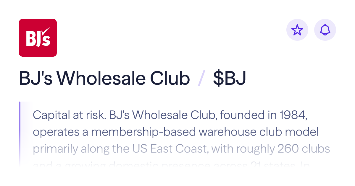 Buy BJs stock | $BJ Share Price | Lightyear