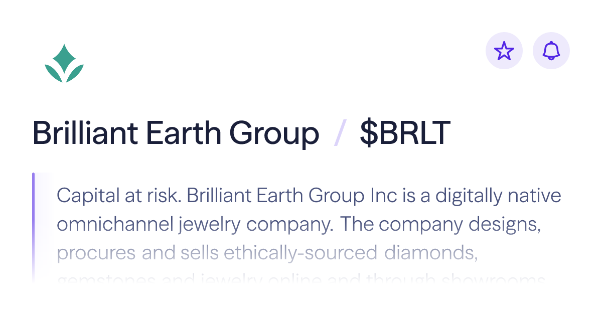 Buy Brilliant Earth Group stock | $BRLT Share Price | Lightyear