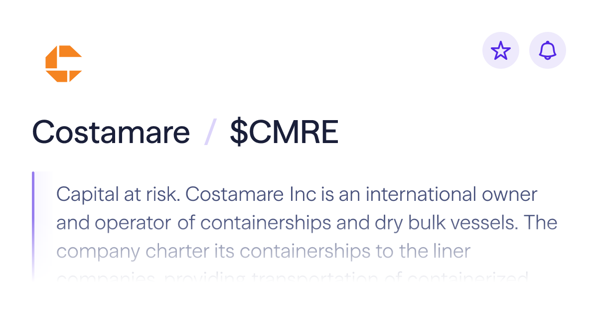 Buy Costamare stock | $CMRE Share Price | Lightyear