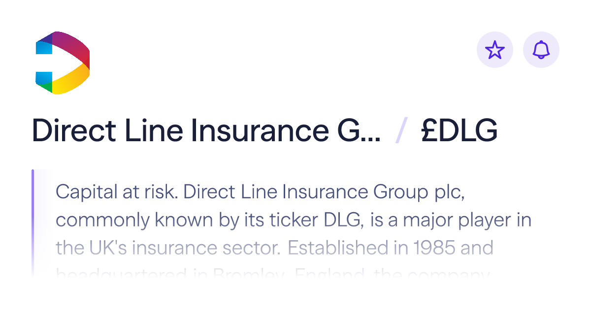 Buy Direct Line Insurance Group stock | £DLG Share Price | Lightyear