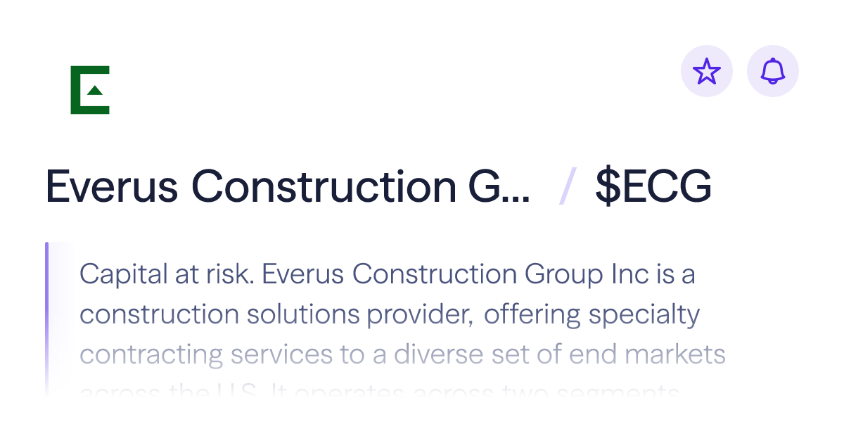 Buy Everus Construction Group stock | $ECG Share Price | Lightyear