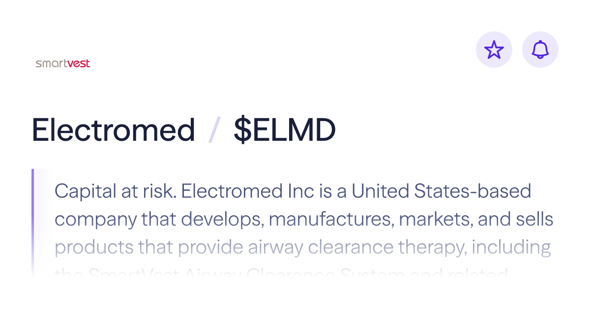 Buy Electromed stock | $ELMD Share Price | Lightyear