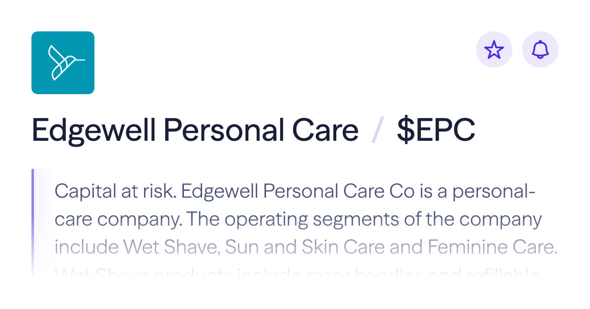 Buy Edgewell Personal Care stock | $EPC Share Price | Lightyear
