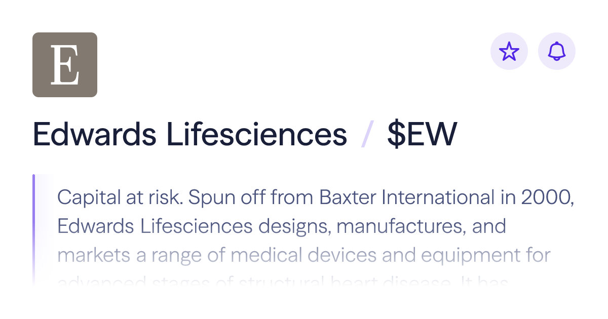 Buy Edwards Lifesciences stock | $EW Share Price | Lightyear