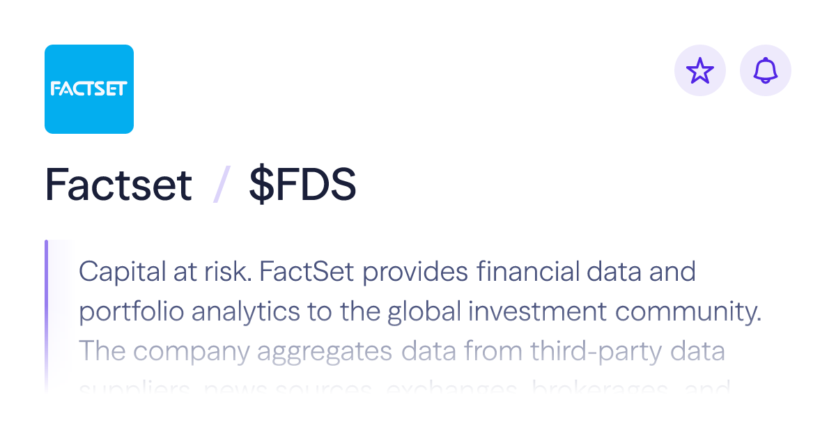 Buy Factset stock | $FDS Share Price | Lightyear