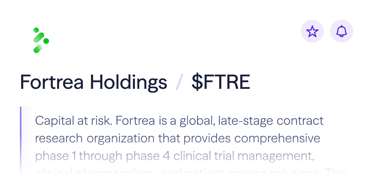 Buy Fortrea Holdings stock | $FTRE Share Price | Lightyear