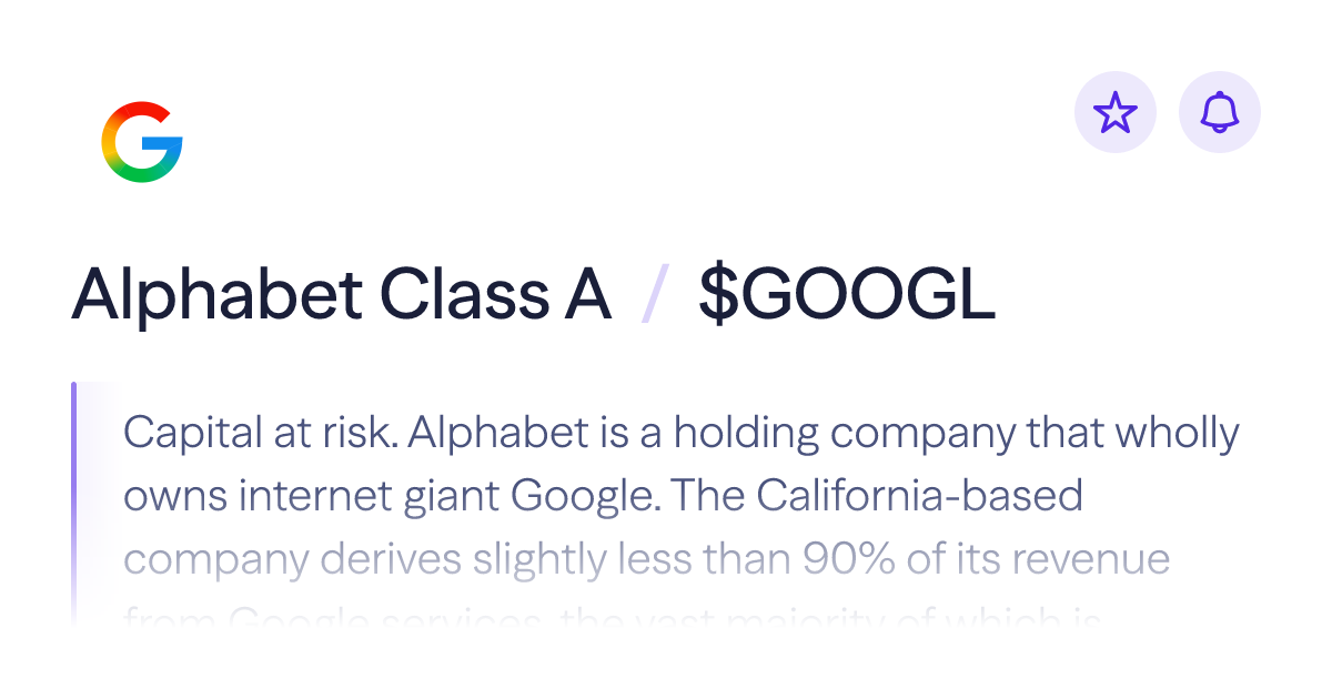 Buy Alphabet Class A stock | $GOOGL Share Price | Lightyear