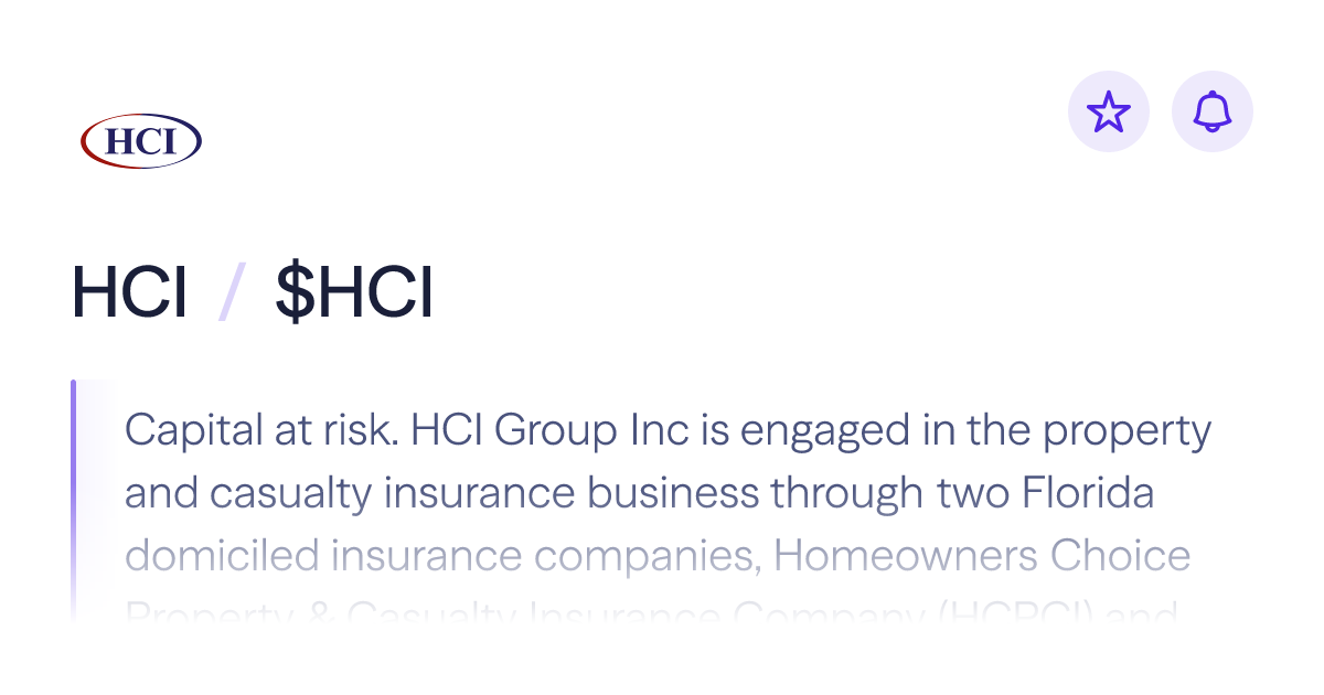 Buy HCI stock | $HCI Share Price | Lightyear