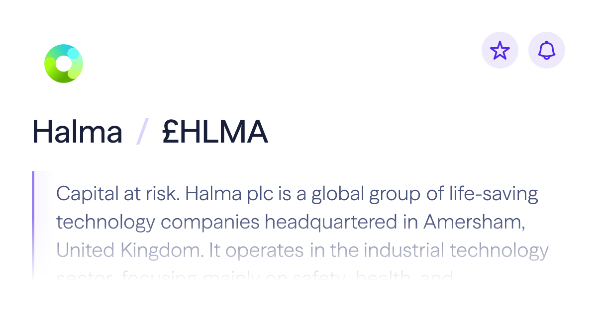 Buy Halma stock | £HLMA Share Price | Lightyear