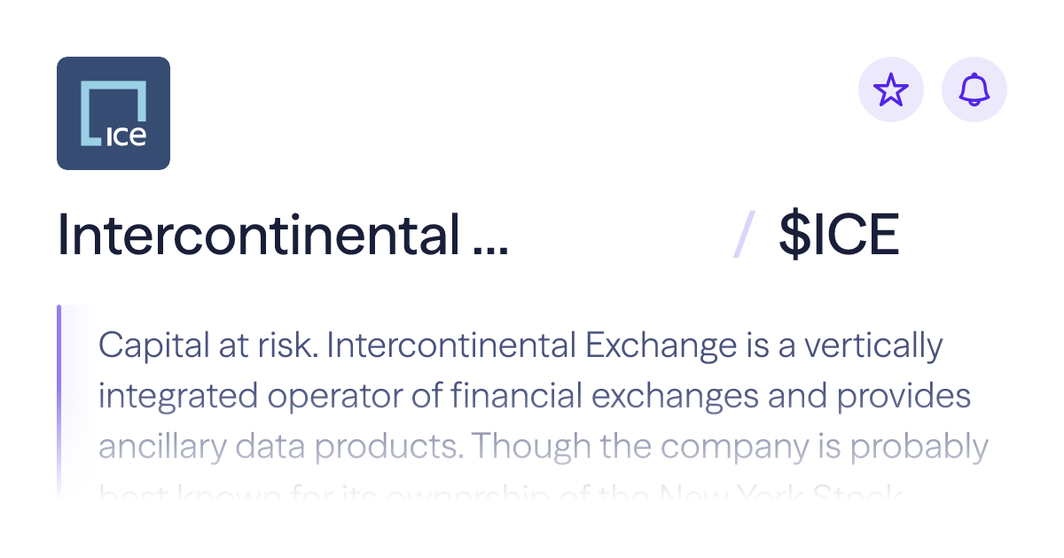 Buy Intercontinental Exchange stock | $ICE Share Price | Lightyear