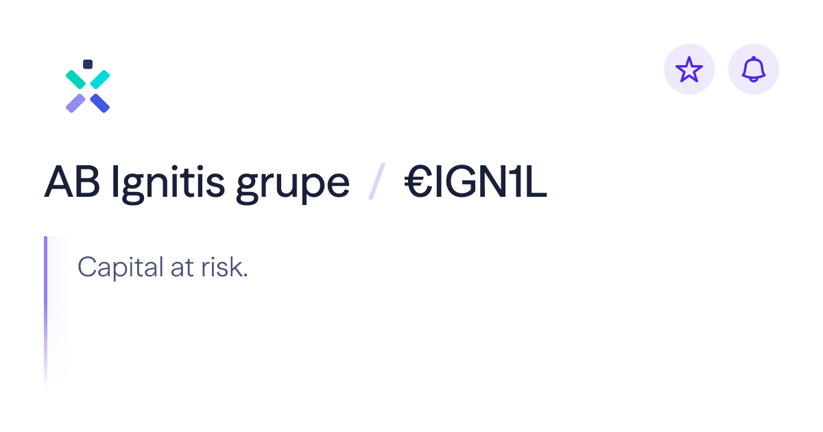 Buy AB Ignitis grupe stock | €IGN1L Share Price | Lightyear
