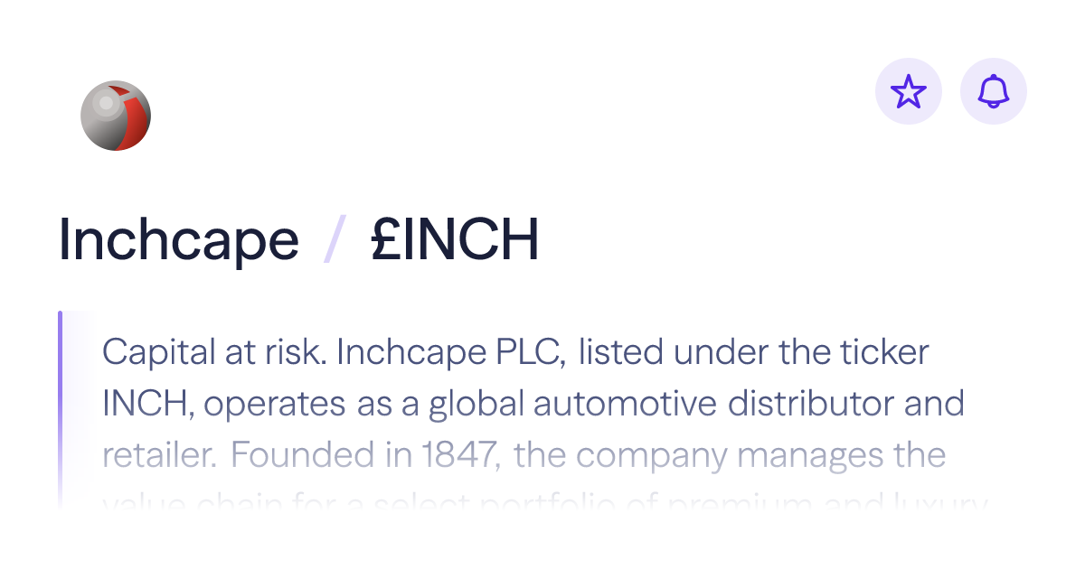 Buy Inchcape stock | £INCH Share Price | Lightyear