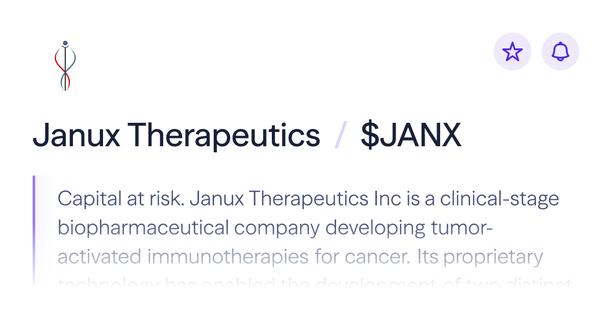 Buy Janux Therapeutics stock | $JANX Share Price | Lightyear