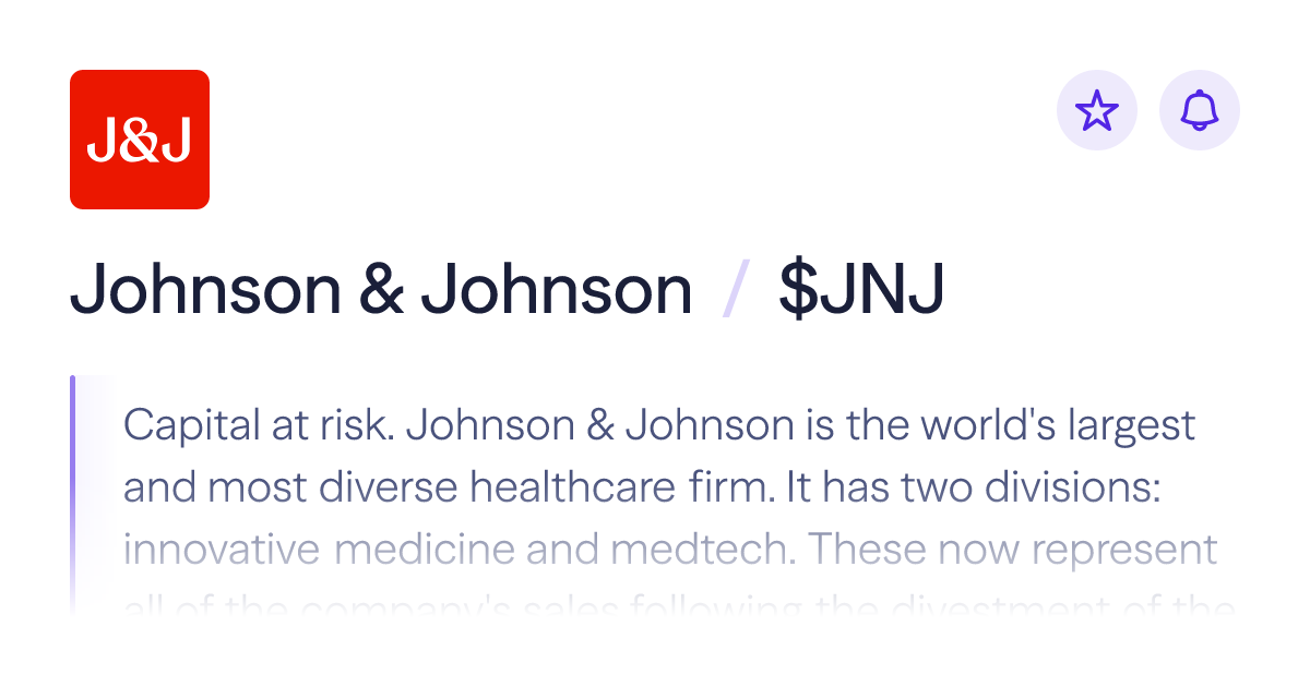 Buy Johnson & Johnson stock | $JNJ Share Price | Lightyear