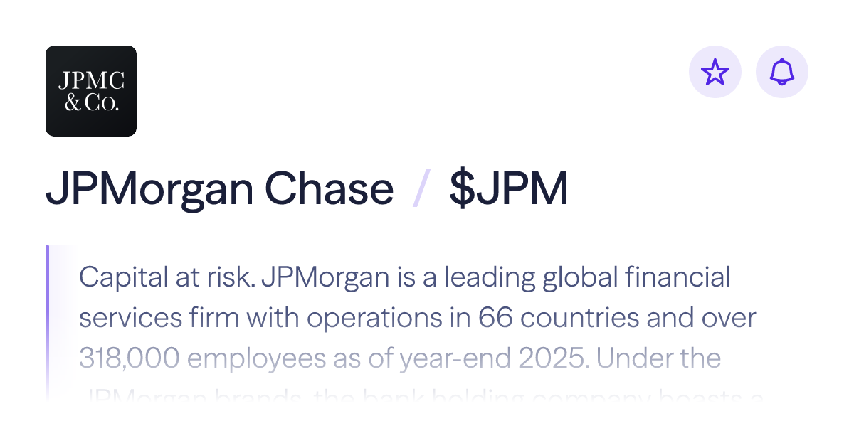 Buy JPMorgan Chase stock | $JPM Share Price | Lightyear