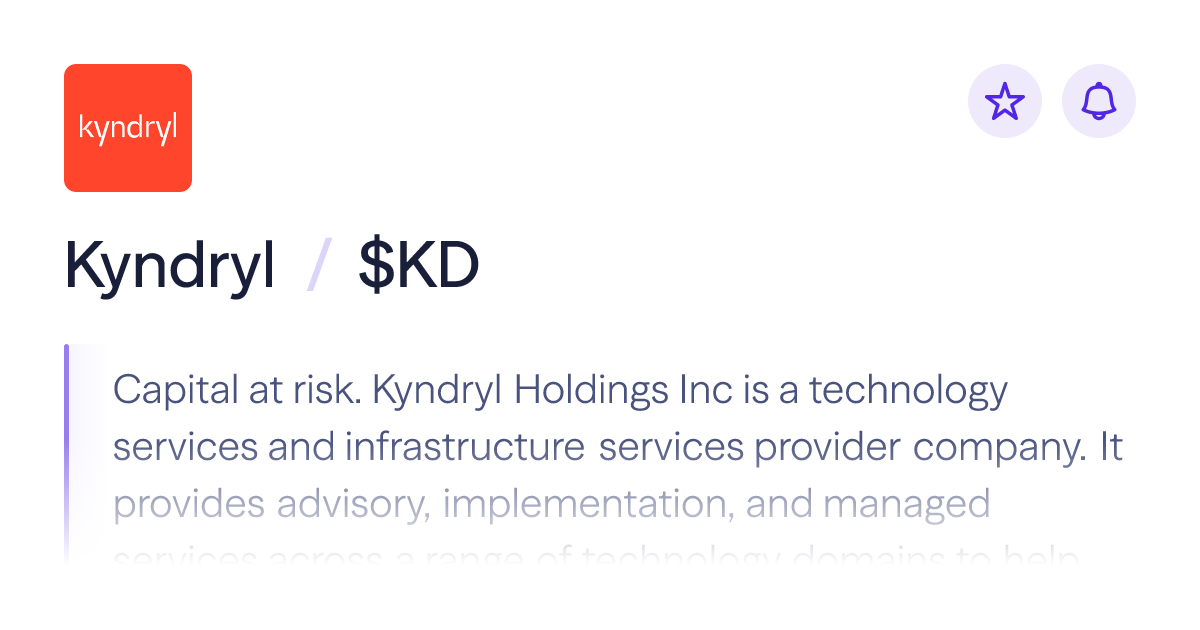 Buy Kyndryl stock | $KD Share Price | Lightyear