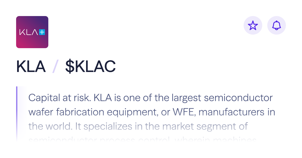 Buy KLA stock | $KLAC Share Price | Lightyear