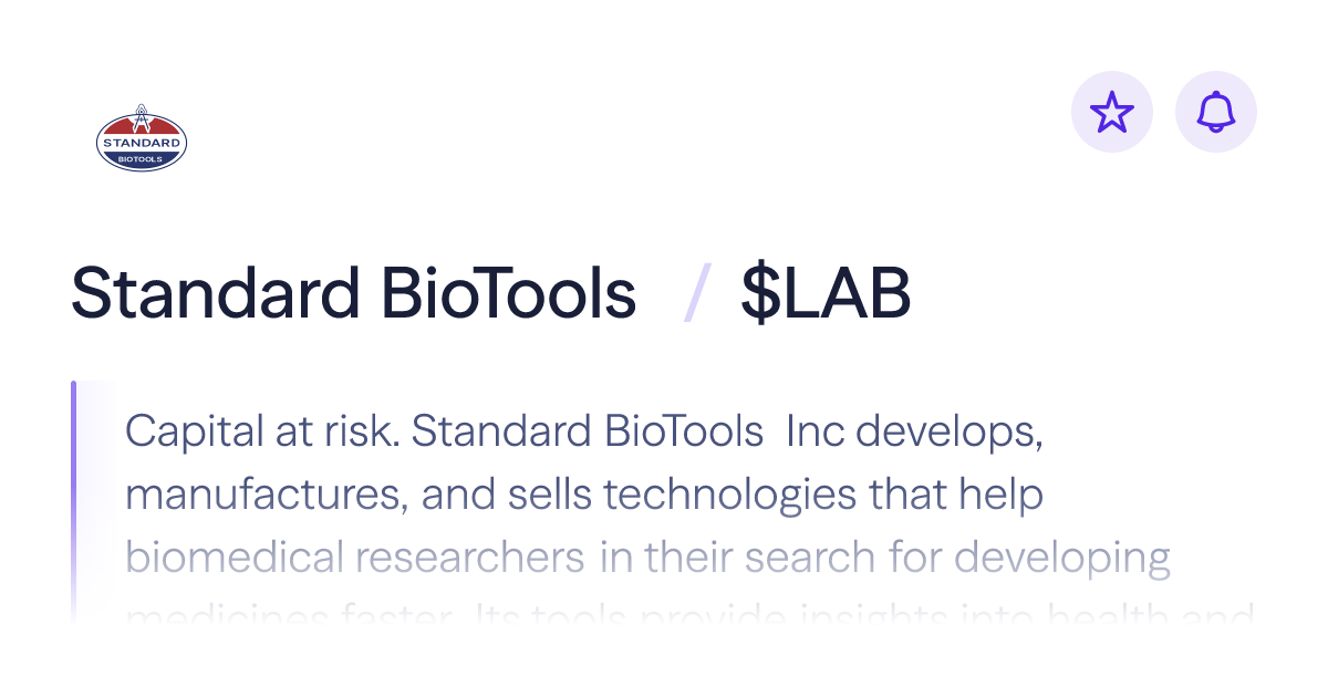 Buy Standard BioTools stock | $LAB Share Price | Lightyear
