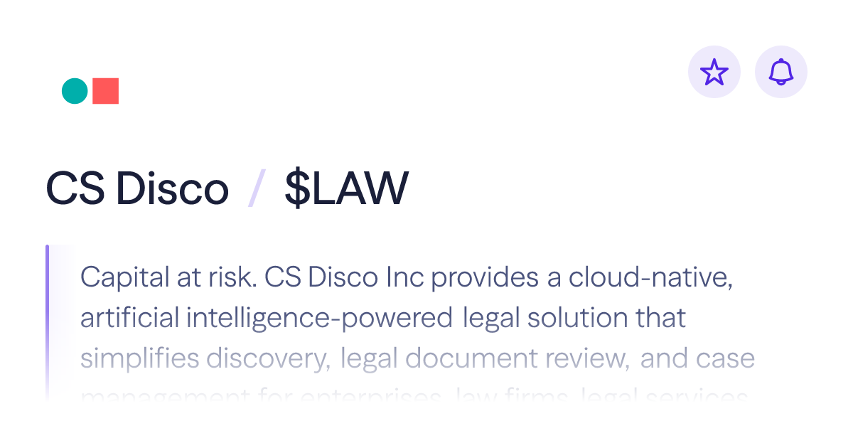 Buy CS Disco stock | $LAW Share Price | Lightyear