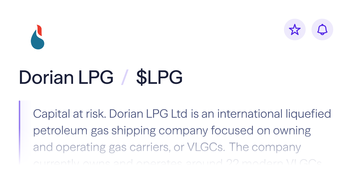 Buy Dorian LPG stock | $LPG Share Price | Lightyear