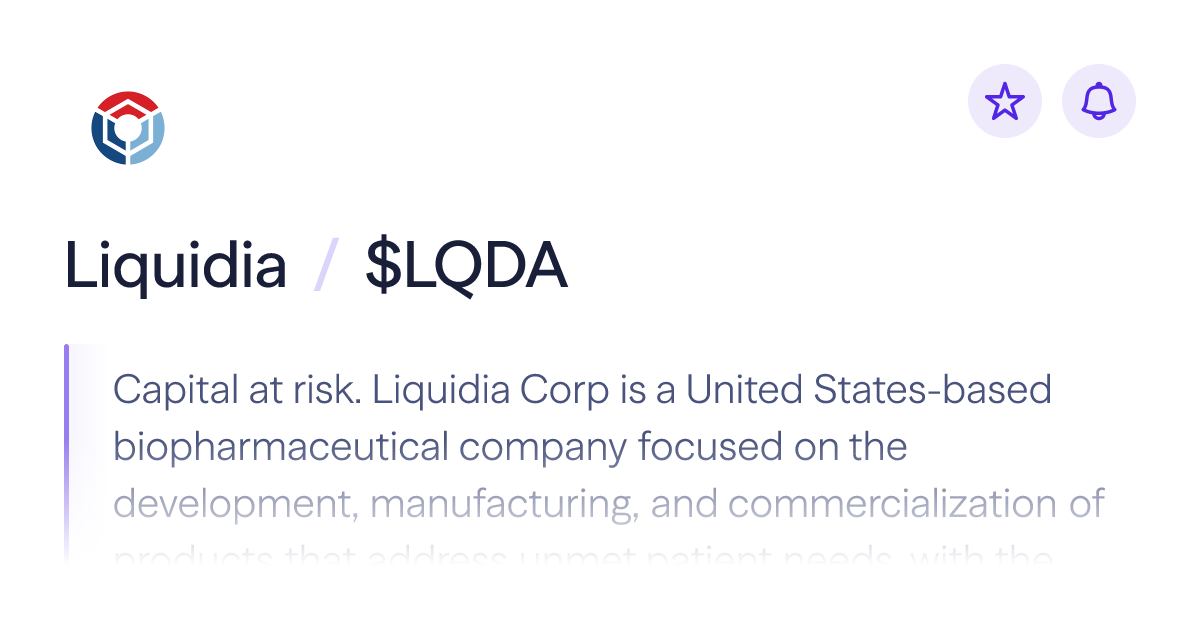 Buy Liquidia stock | $LQDA Share Price | Lightyear