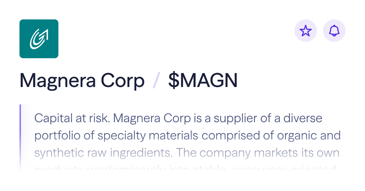 Buy Magnera Corp stock | $MAGN Share Price | Lightyear