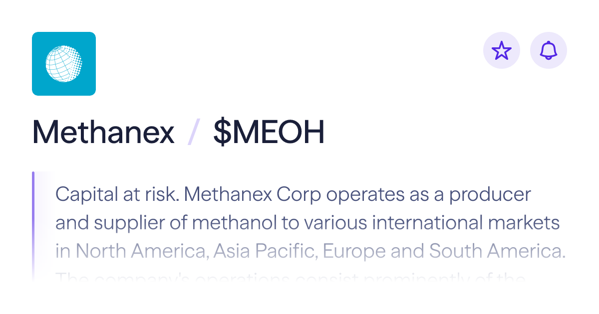 Buy Methanex stock | $MEOH Share Price | Lightyear