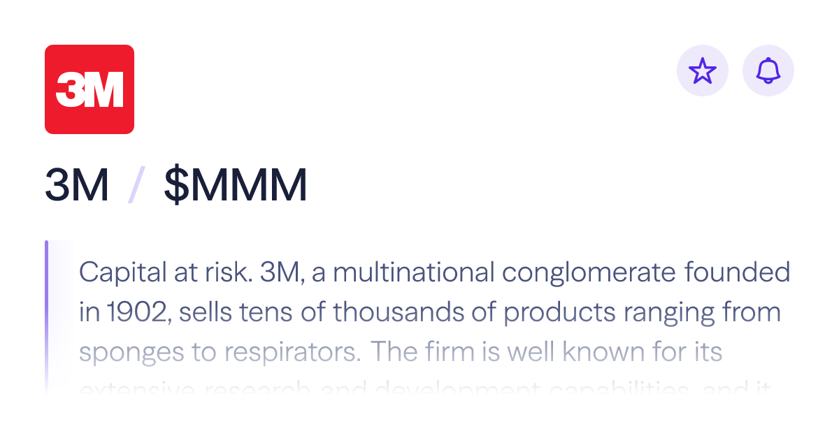 Buy 3M stock | $MMM Share Price | Lightyear