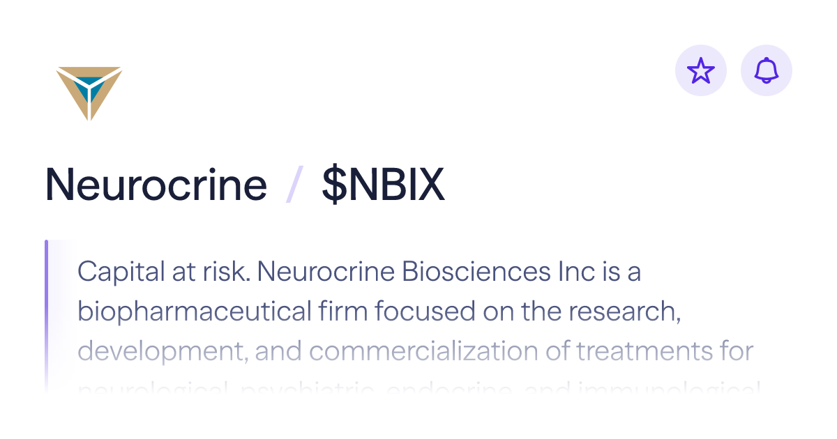 Buy Neurocrine stock | $NBIX Share Price | Lightyear