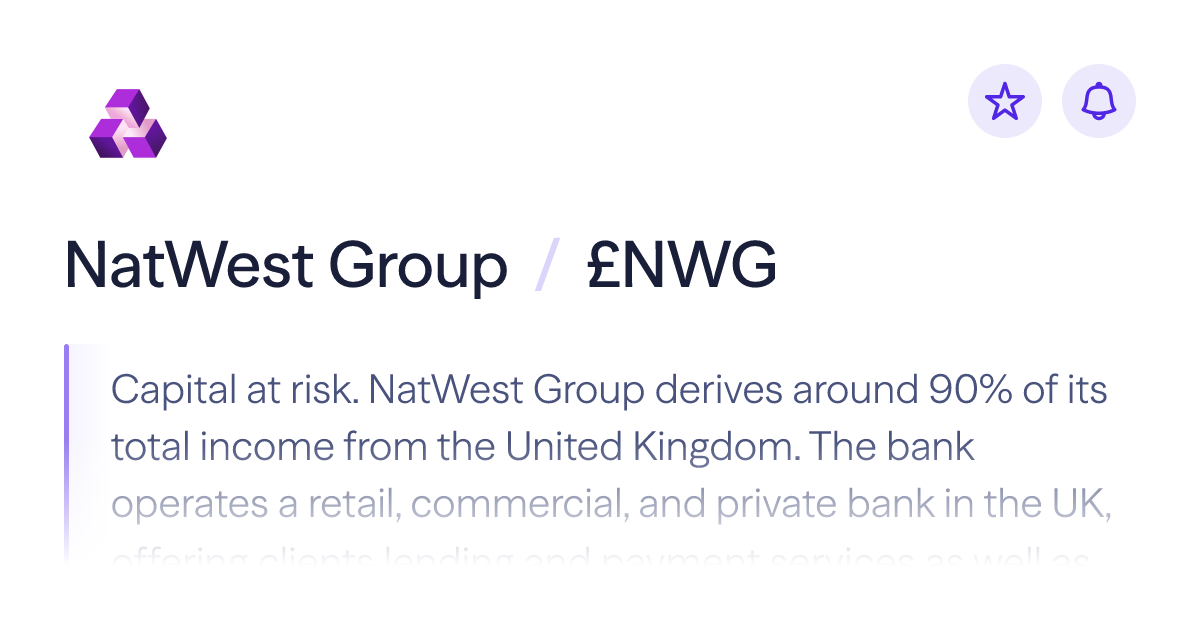 Buy NatWest Group stock | £NWG Share Price | Lightyear