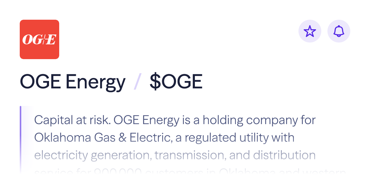Buy OGE Energy stock | $OGE Share Price | Lightyear