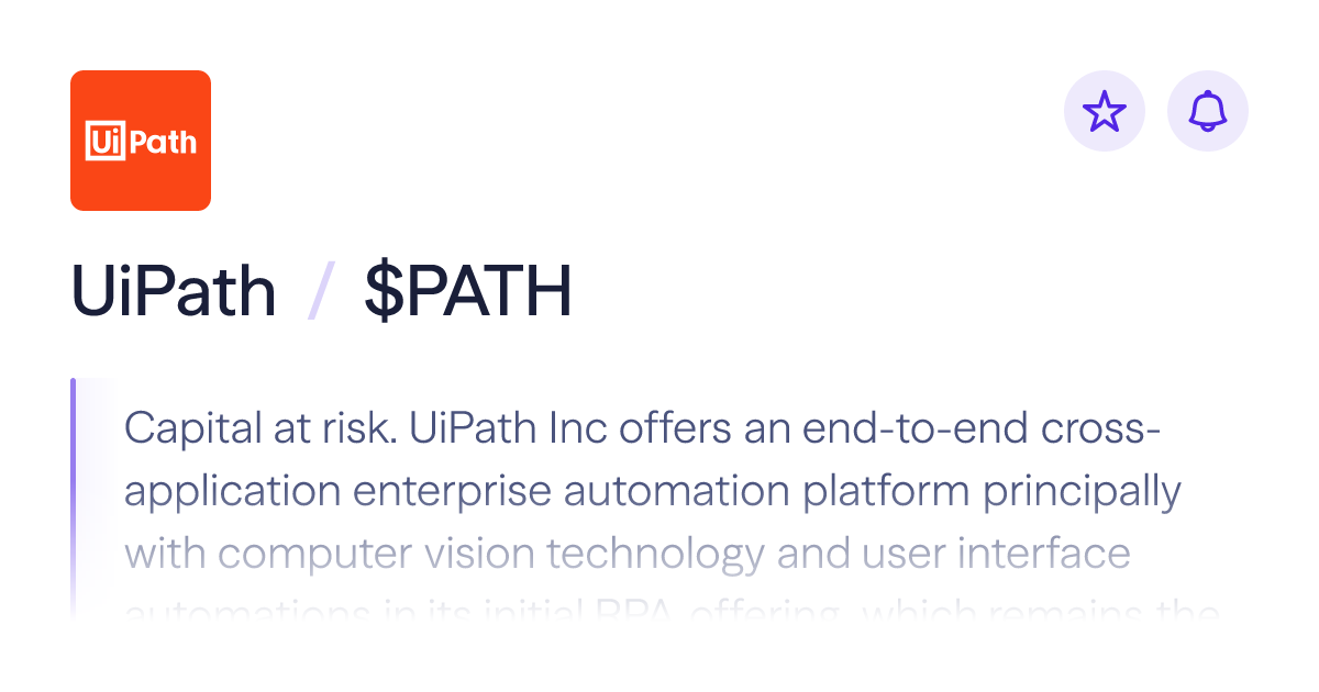 Buy UiPath stock | $PATH Share Price | Lightyear