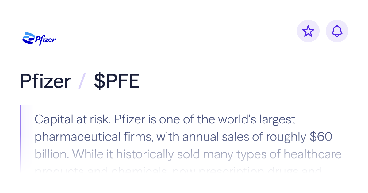 Buy Pfizer stock | $PFE Share Price | Lightyear