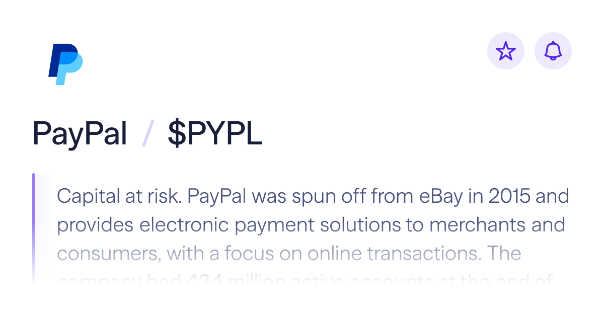 Buy PayPal stock | $PYPL Share Price | Lightyear
