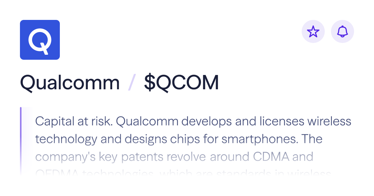 Buy Qualcomm stock | $QCOM Share Price | Lightyear