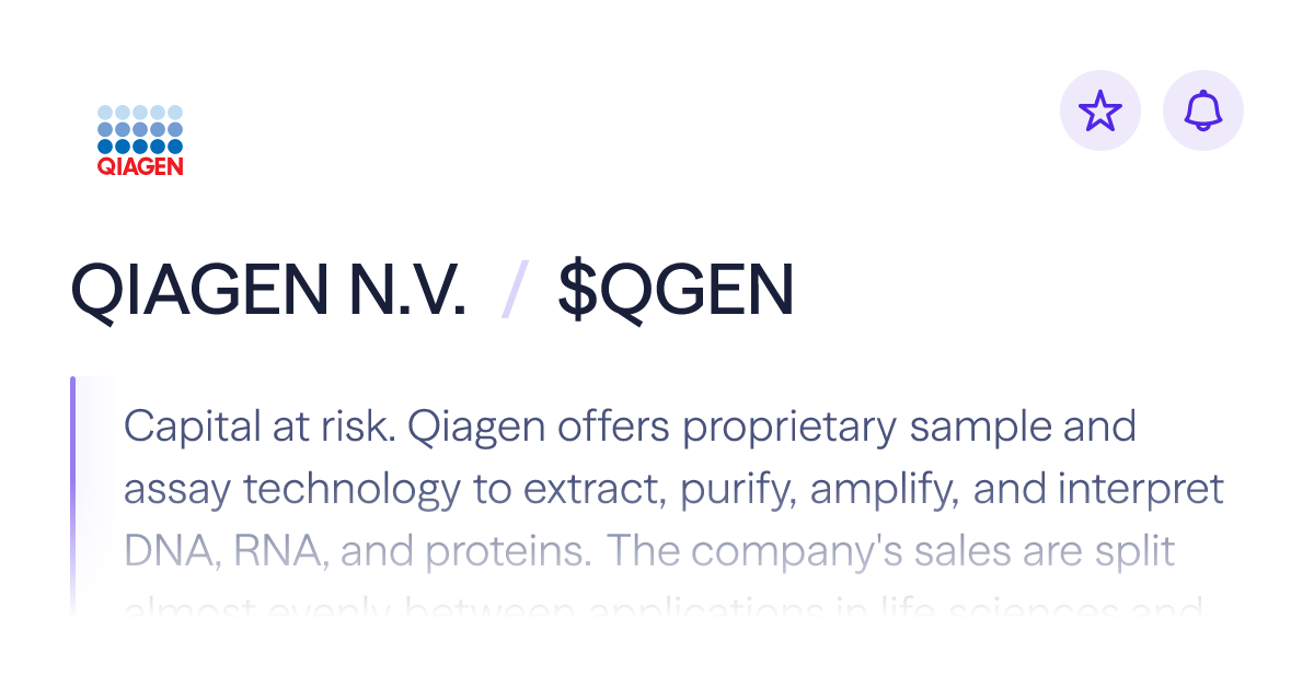 Buy QIAGEN stock | $QGEN Share Price | Lightyear