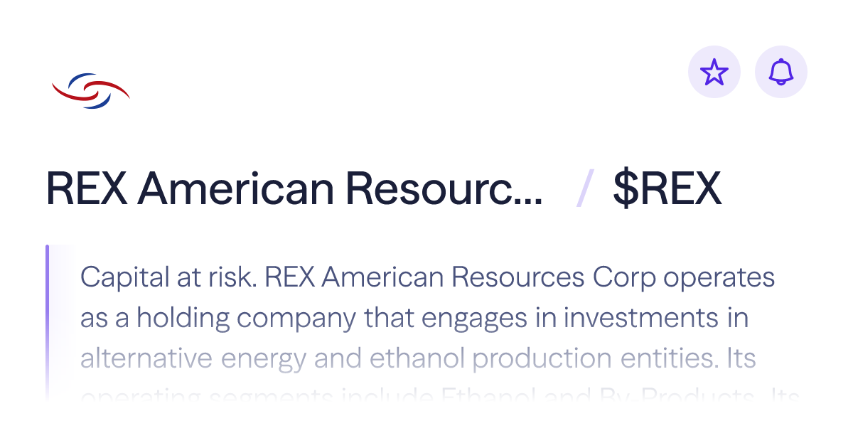 Buy REX American Resources stock | $REX Share Price | Lightyear