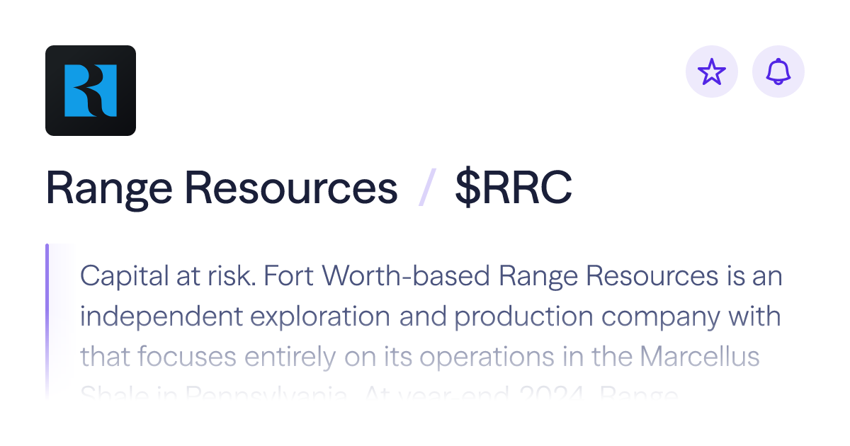 Buy Range Resources stock | $RRC Share Price | Lightyear