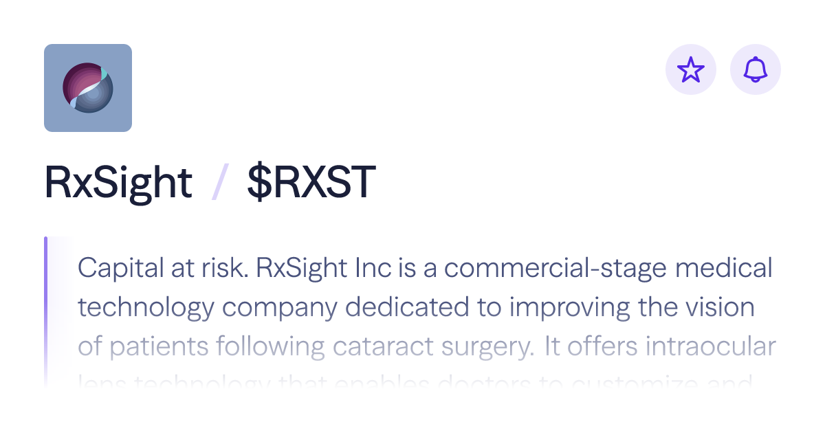 Buy RxSight stock | $RXST Share Price | Lightyear